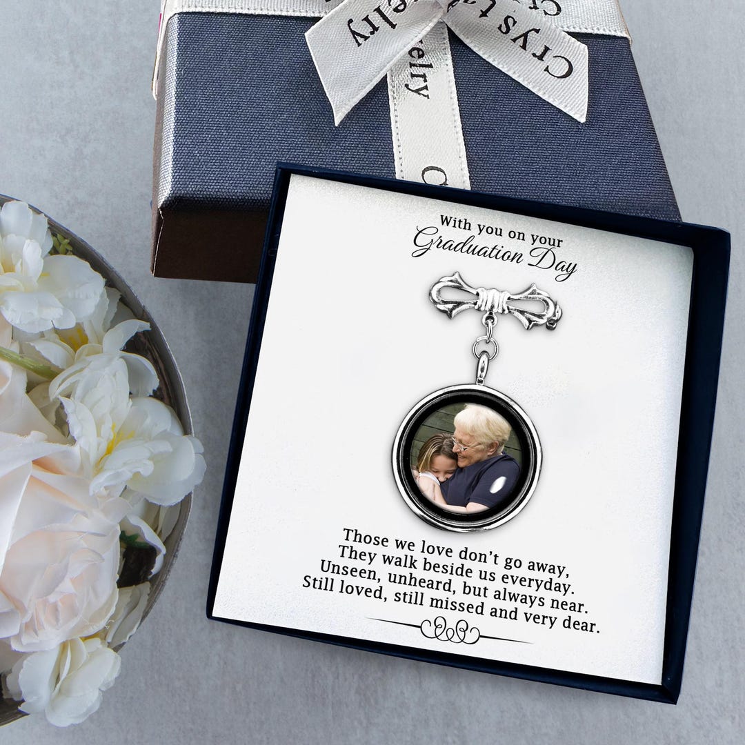 Custom Graduation Lapel Pin With Photo, Custom Message Card Available ...