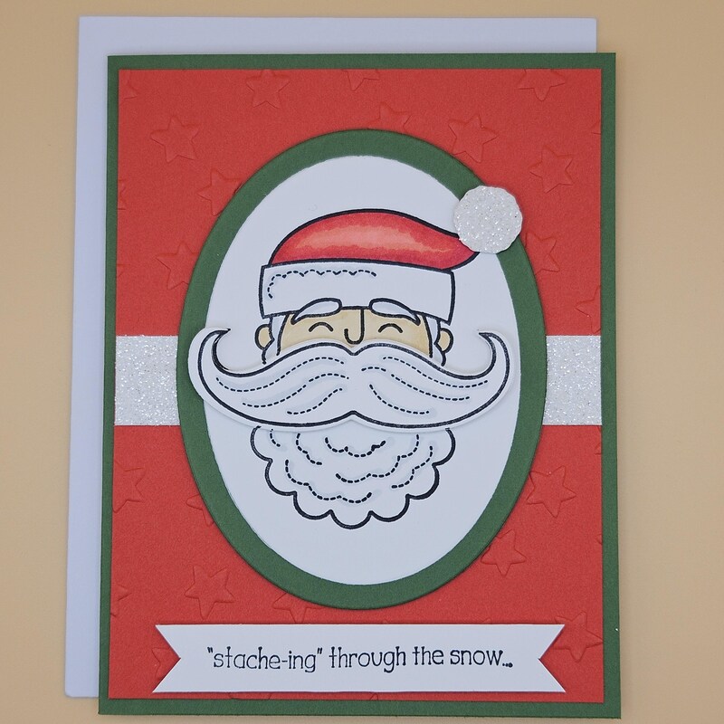 Santa Mustache Template - Etsy