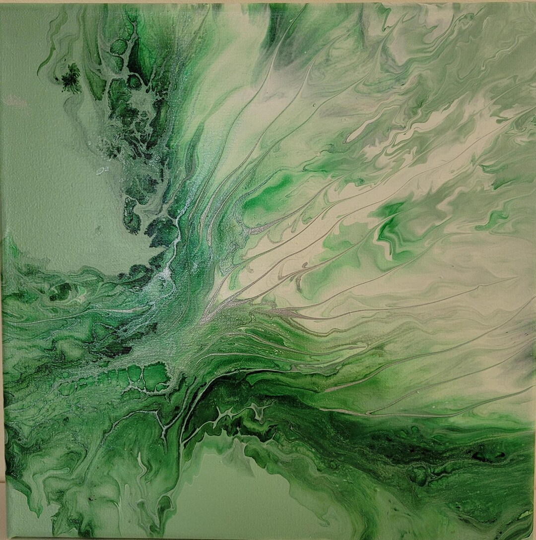Fluid Art Painting/acrylic Painting on Canvas/acrylic Pouring/abstract ...