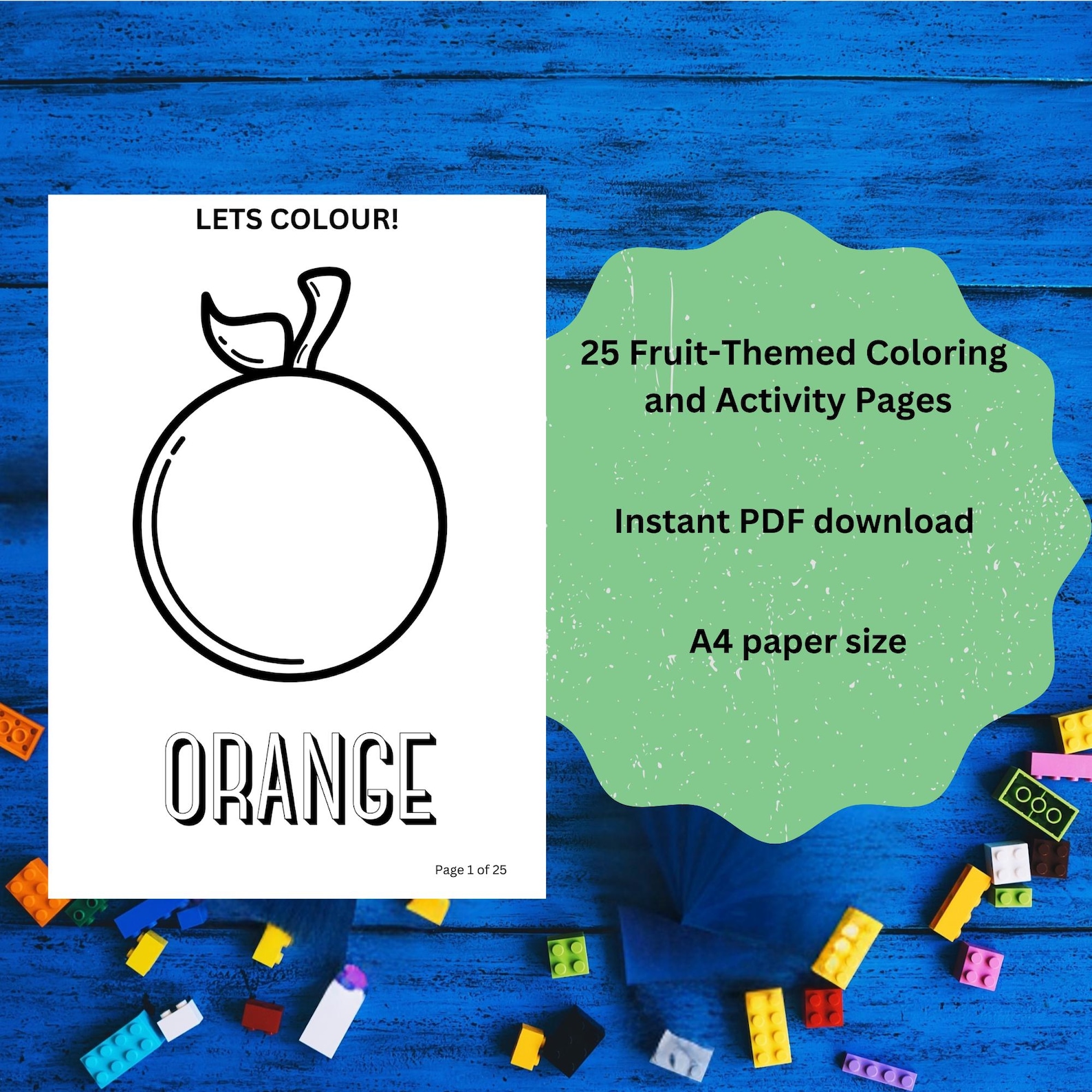 Fruit Coloring Pages for Toddlers & Preschoolers – Fun, Educational ...