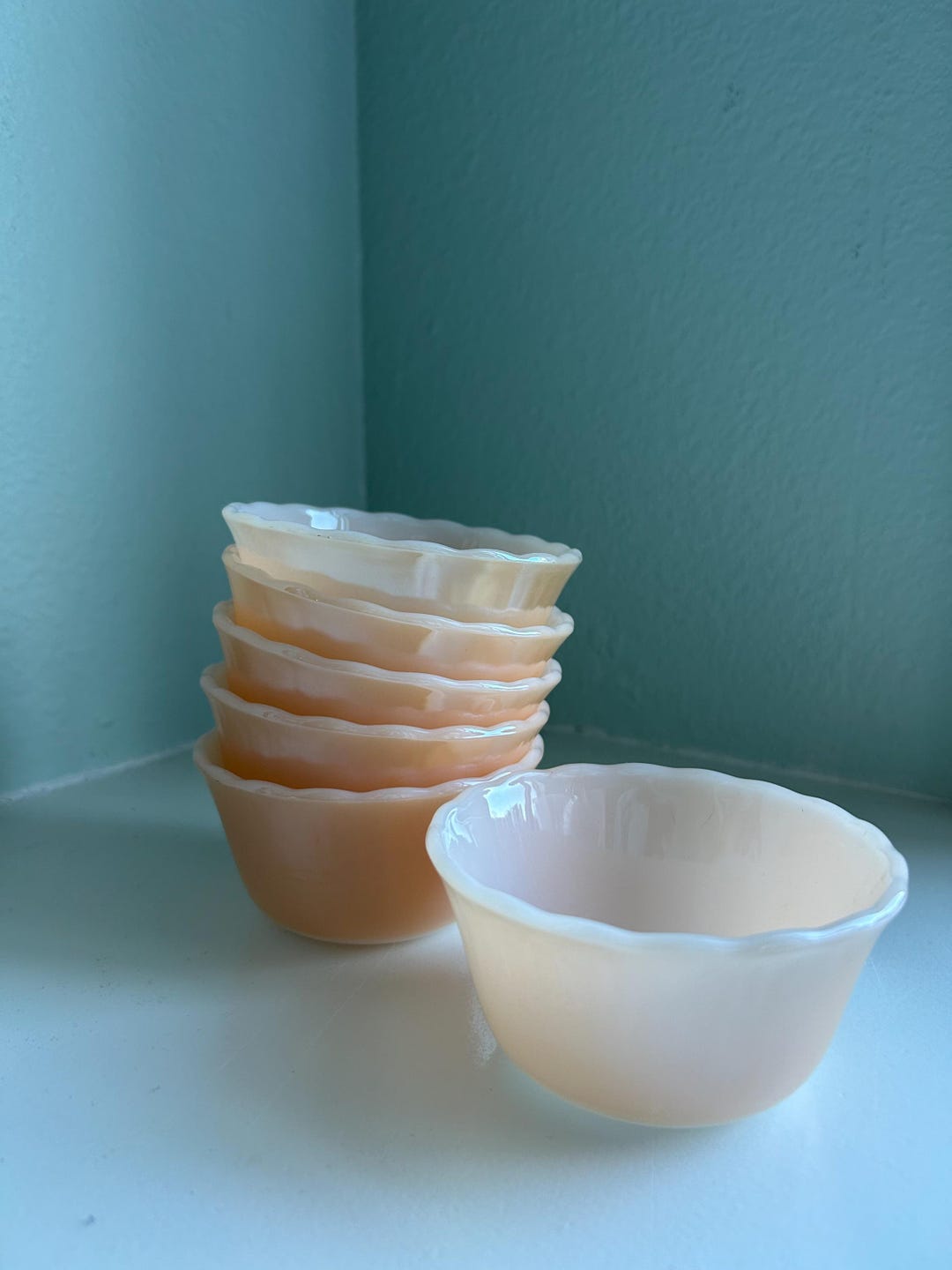 Fire King Ovenware Small Vintage Bowls | Tea Sets, Dessert Cups ...