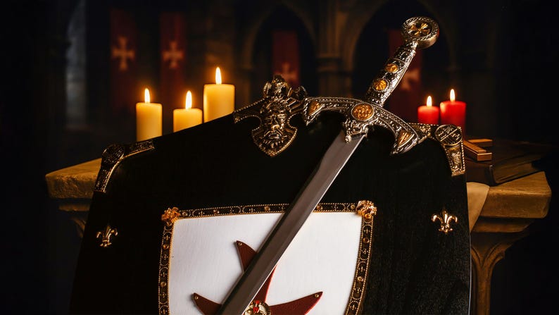 Medieval Sword Templar Sword 102cm HK-5518 as a Gift for Him or Wall ...