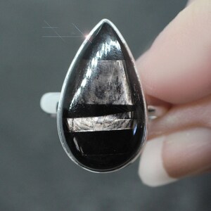 A Silver Lining - Hypersthene Sterling Silver Ring - Size 9.5 - Etsy
