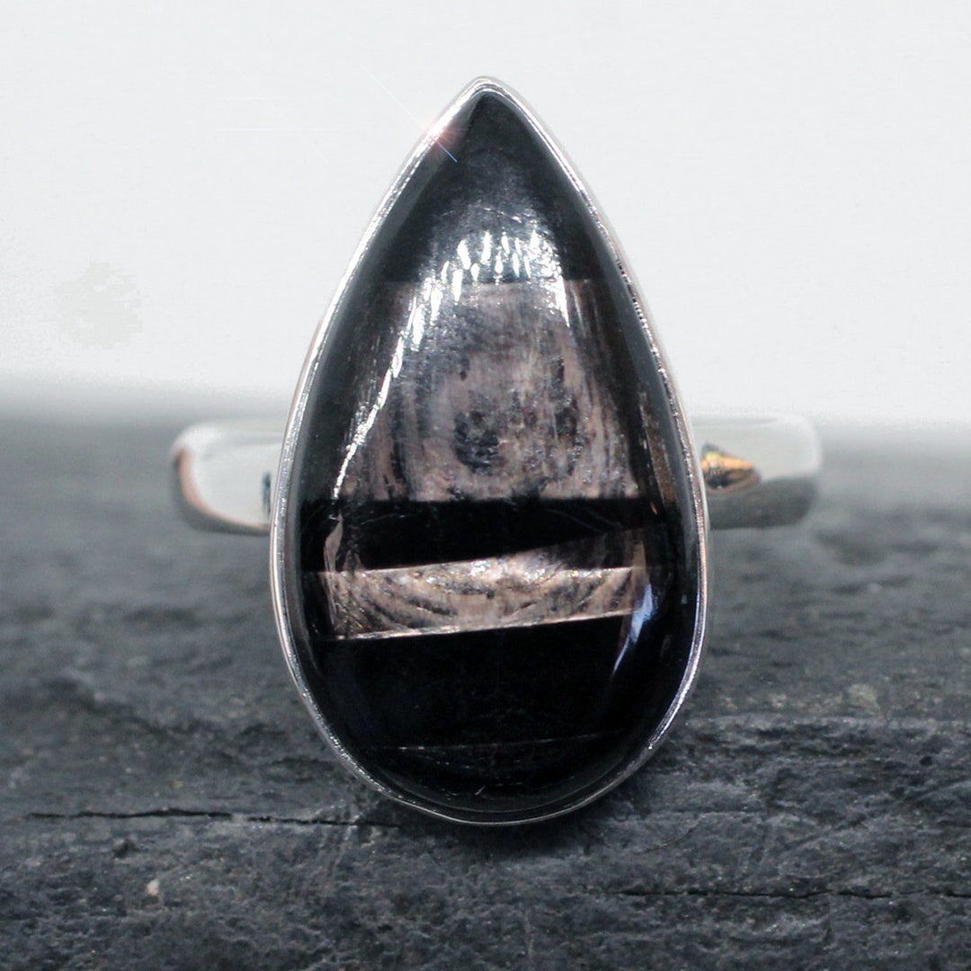 A Silver Lining - Hypersthene Sterling Silver Ring - Size 9.5 - Etsy
