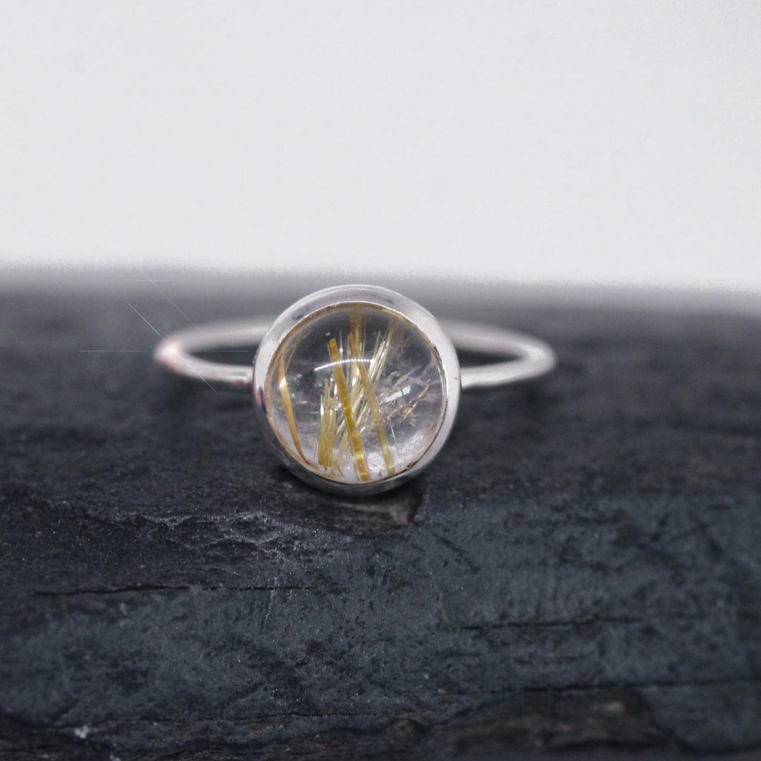 Rays of the Sun - Amazing Golden Rutilated Quartz Sterling Silver Ring ...