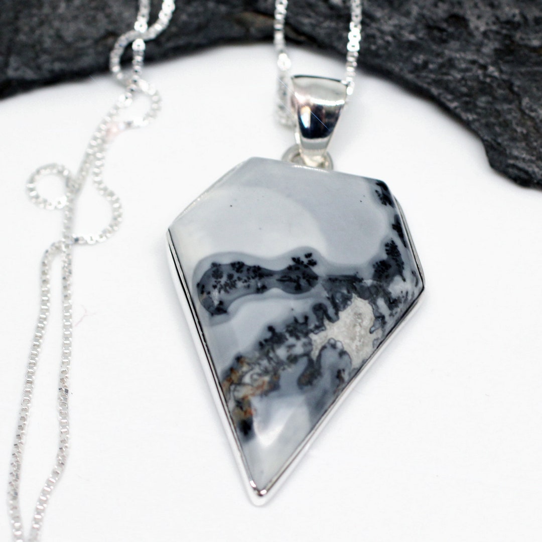 Hidden Valley - Beautiful Maligano Jasper Sterling Silver Necklace - Etsy