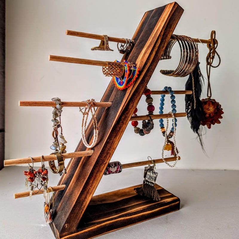 Wood Jewelry Holder - Etsy