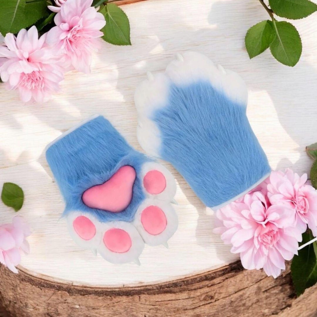 Cosplay Paws, Cosplay Paws, Furry Paws, Blue - Etsy