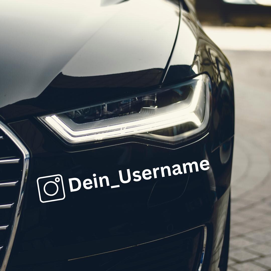Instagram Sticker, Social Media Sticker, Car Instagram Decal, Insta ...