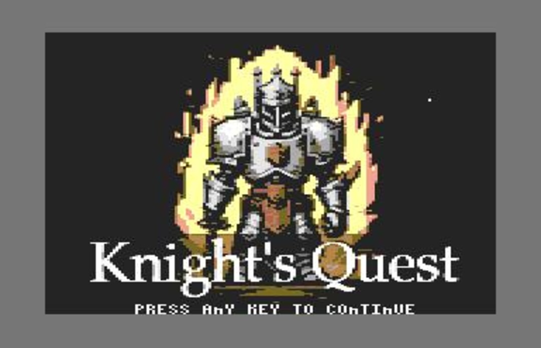 Knight's Quest | New Commodore 64 Game Download (.d64) | Retro 8-bit ...