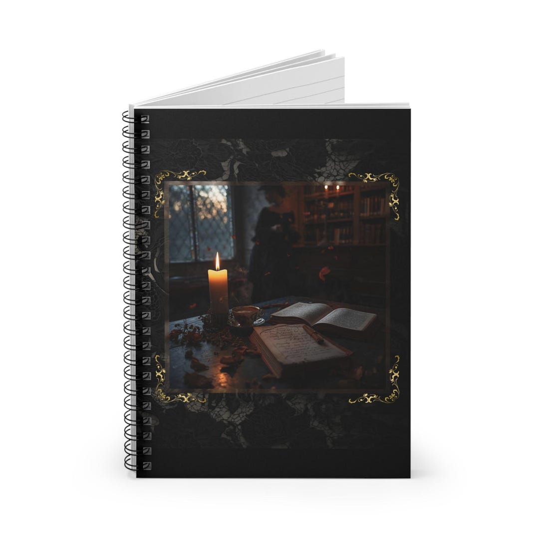 Cinnamon & Candlelight Study Notebook Spiral Notebook | Ruled Journal ...