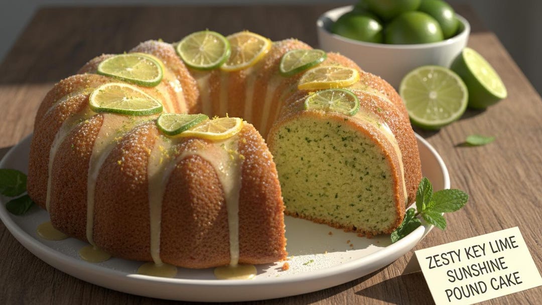 Key Lime Pound Cake Recipe | Zesty Citrus Bundt (digital Download) - Etsy