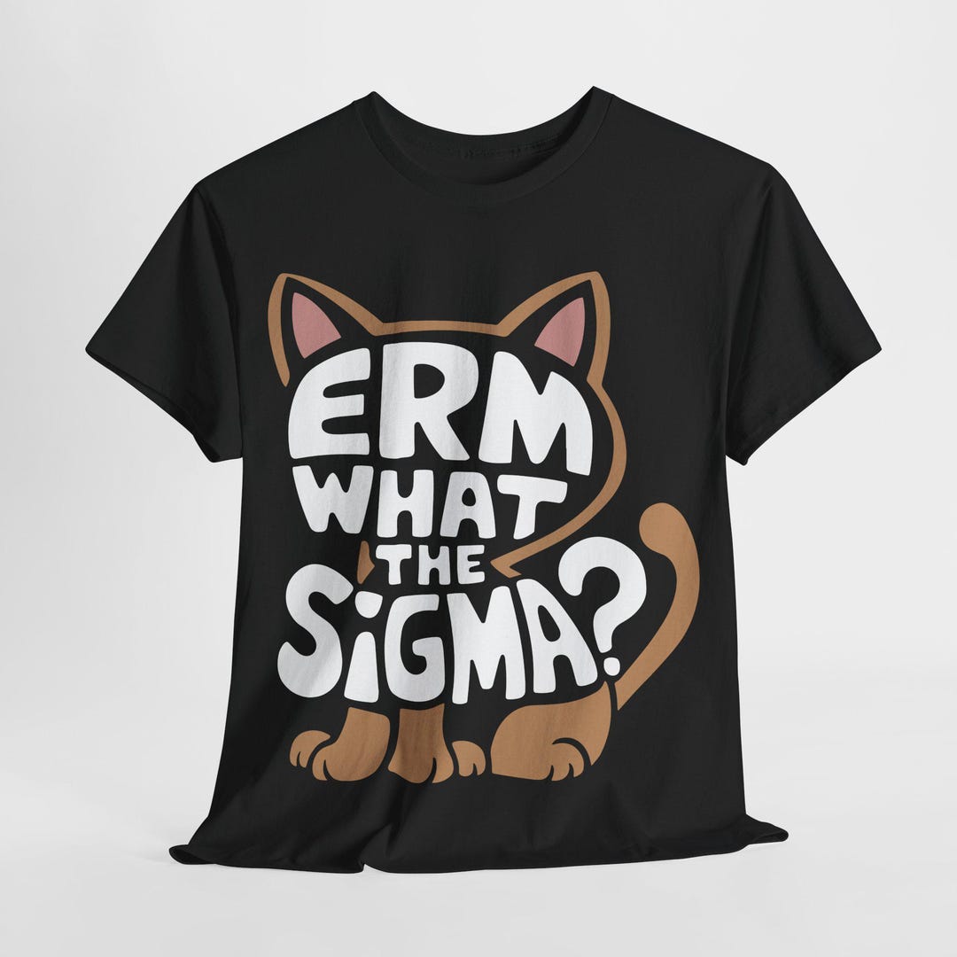 Erm What the Sigma PNG | Funny Cat Meme Digital Download | Playful ...