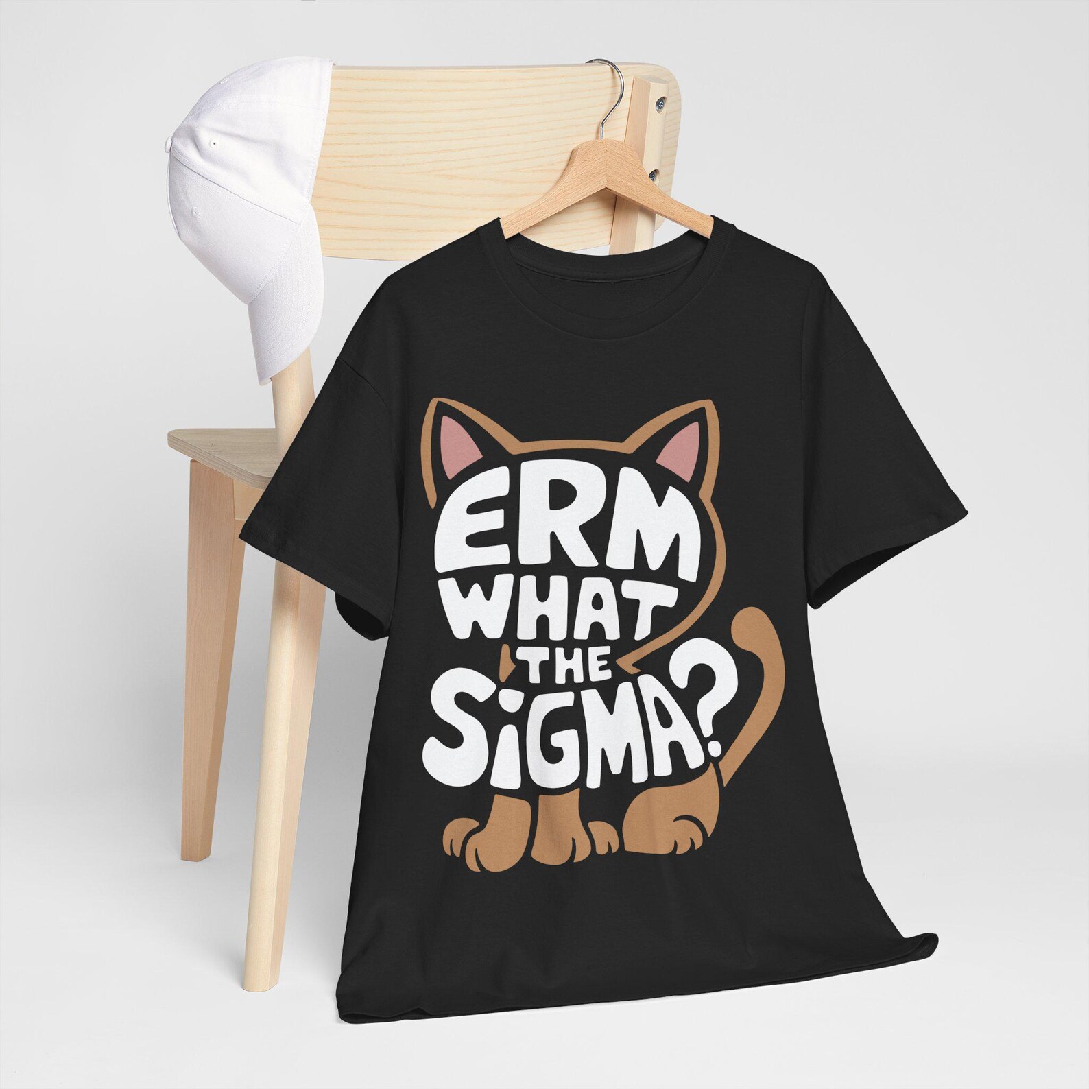 Erm What the Sigma PNG | Funny Cat Meme Digital Download | Playful ...