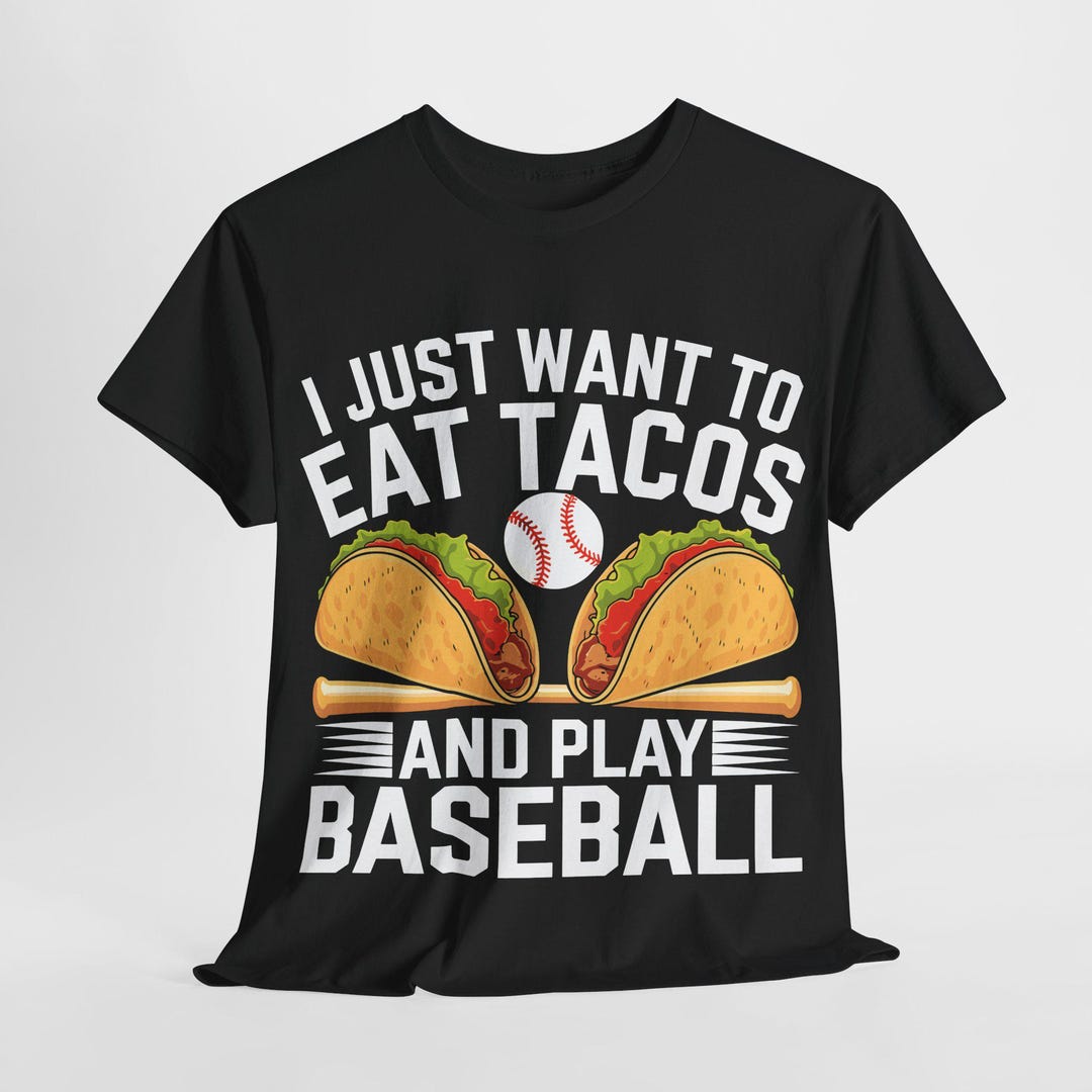 Eat Tacos and Play Baseball PNG Funny Baseball Lover Digital Download ...