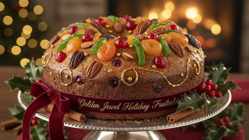 Golden Jewel Fruitcake Recipe | Holiday Baking (PDF Pattern) - Etsy