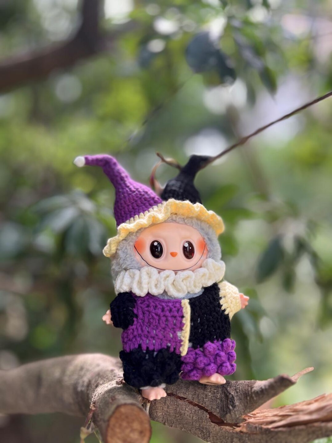 K-pop Jester Clothes Pattern, Crochet Amigurumi Labubu Doll Inspired ...