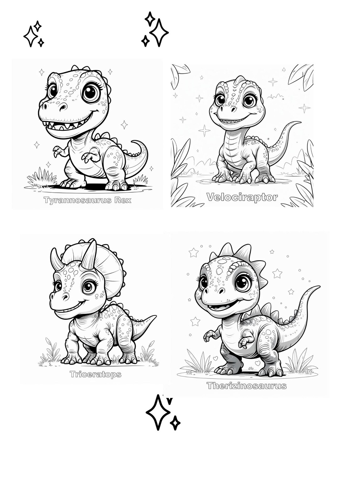 Dinosaur Coloring Set for Kids - Etsy