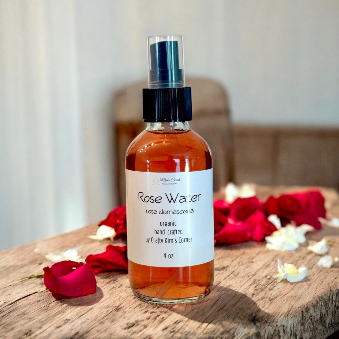 Organic Rose Petal Water | Made With Rosa Damascena | Natural Facial ...