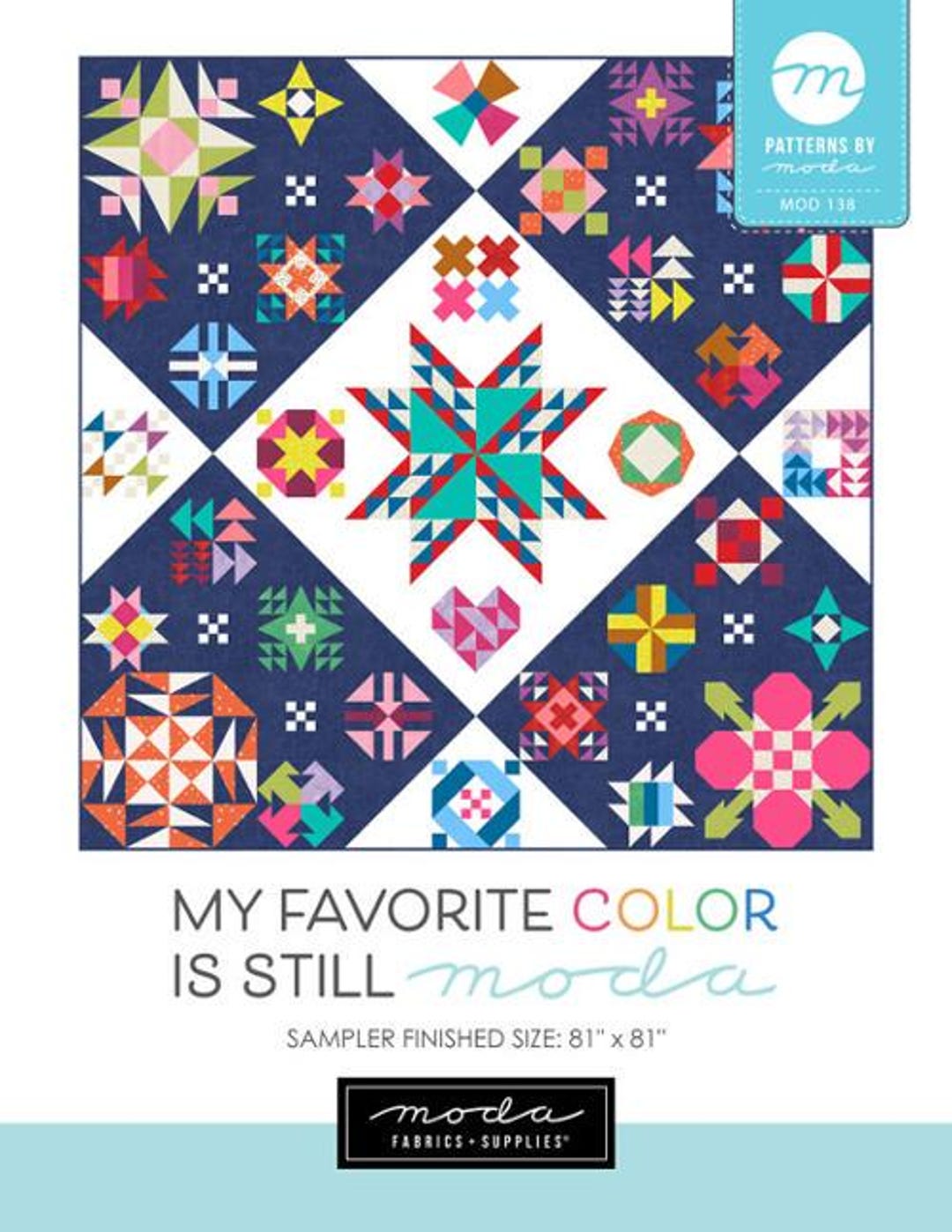 My Favorite Color is Moda 2 Quilt Pattern by Moda Fabrics and Supplies ...