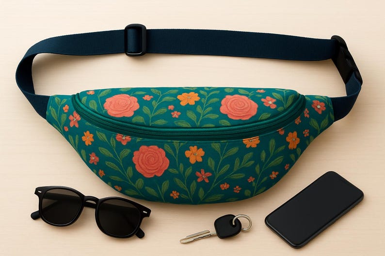 Floral Meadow Fanny Pack Sewing Pattern, Beginner DIY (PDF Pattern) - Etsy