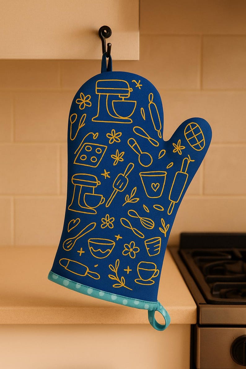 Kitchen Sewing Pattern Bundle | Oven Mitt, Bowl Cozy, Coffee Sleeve ...