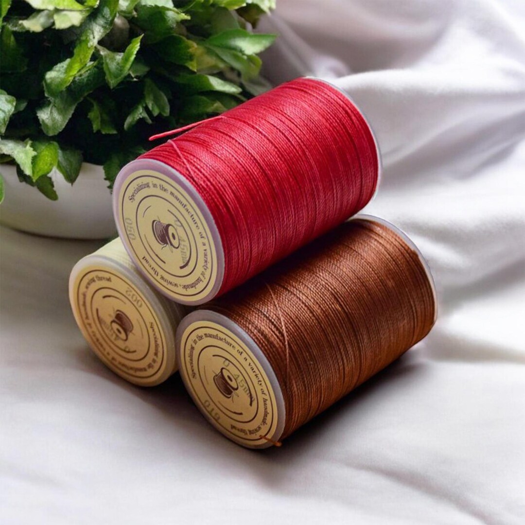 0.65MM Round Waxed Polyester Thread, Leather Sewing Thread, Anti ...