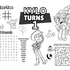 Toy Story Activity Sheets - Etsy