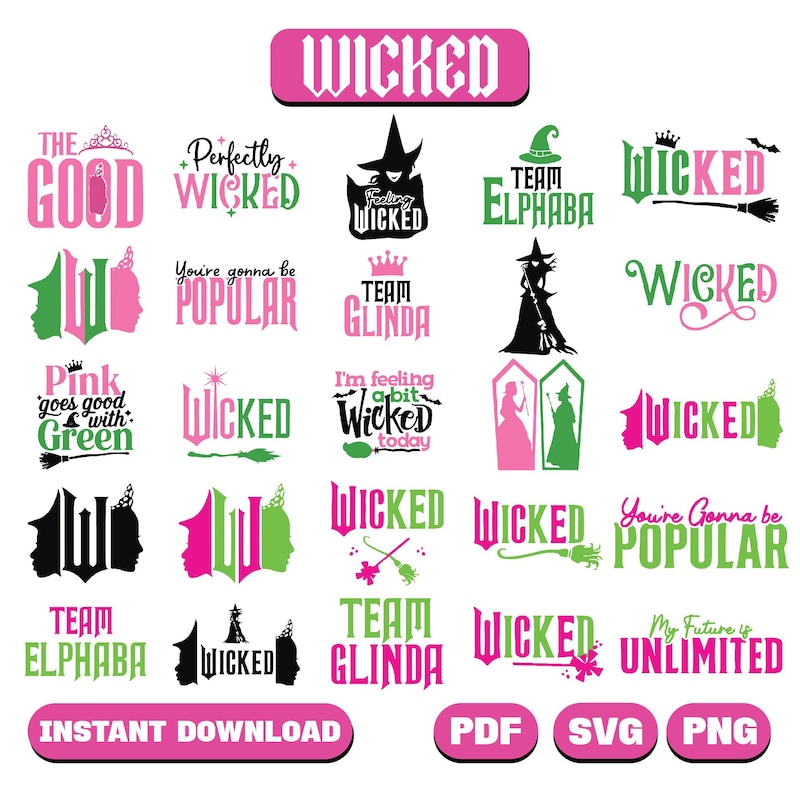 Wicked Logo Svg - Etsy UK