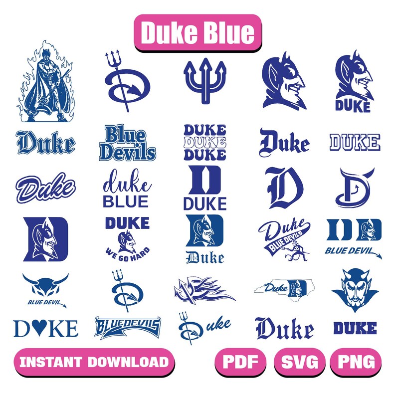 Duke Blue Devils Svg 202, Designs Cricut, Duke Blue Devils Svg, Svg for ...