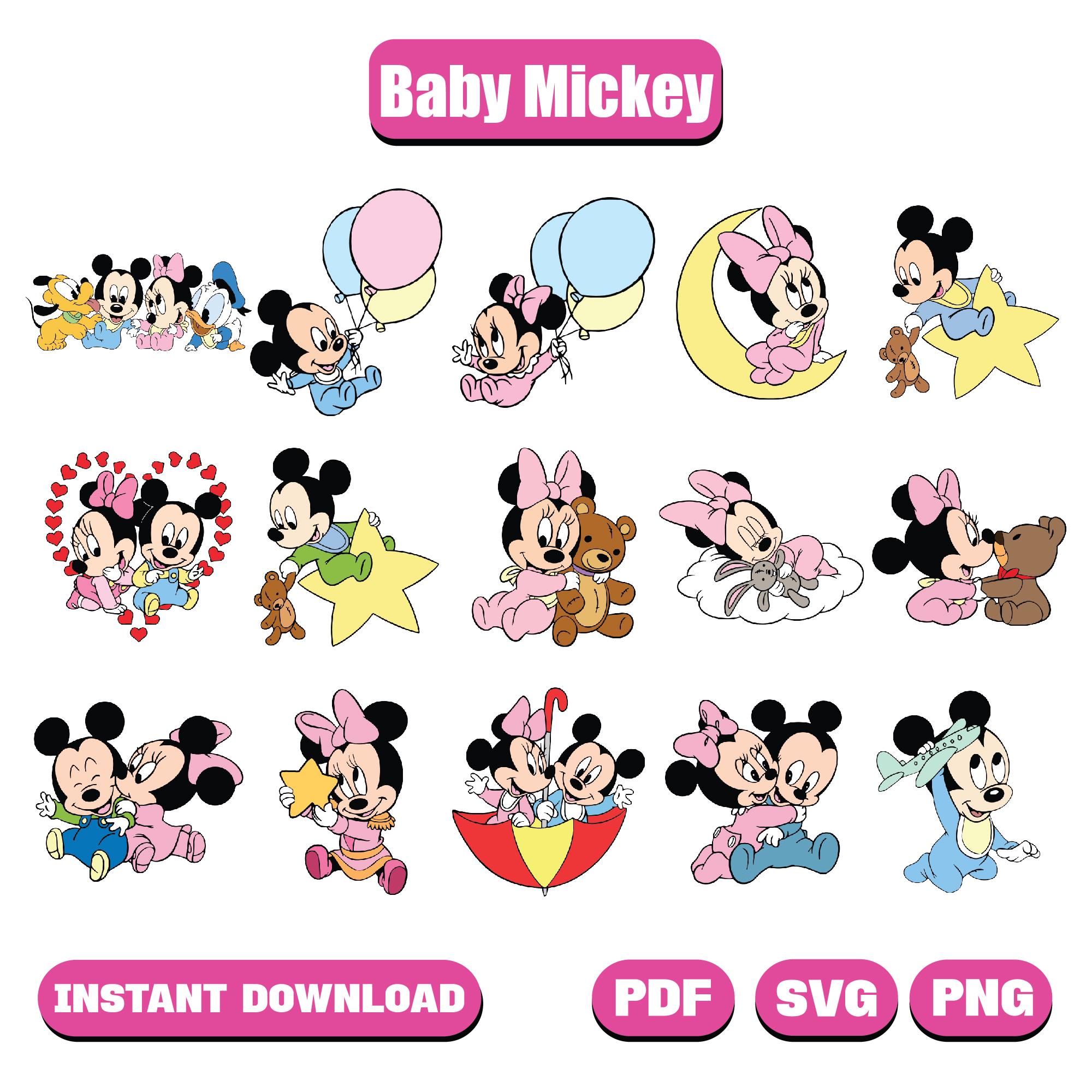 Layered Baby Mickey Svg Bundle, Mouse Birthday, Bundle for Cricut ...