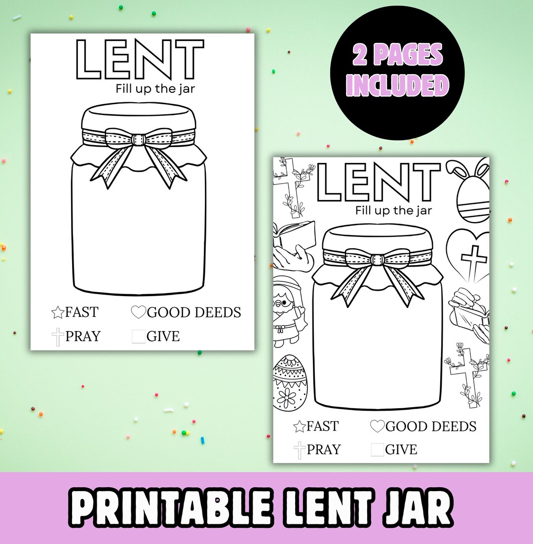 Lent for Kids Printable, Lent Activity Page, Lent Coloring Sheet, Ash ...