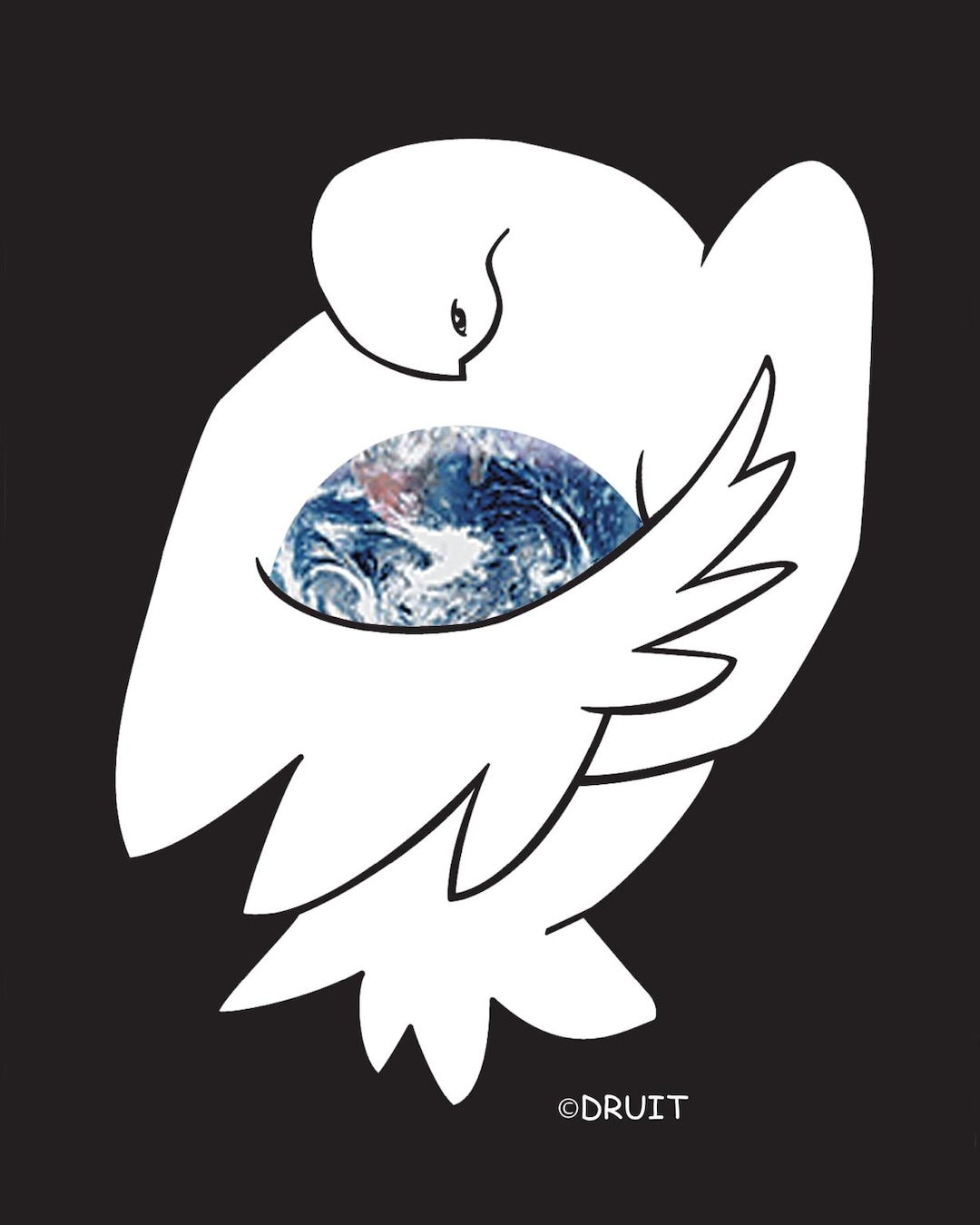 Stickers, Peace and Love by Dru - Etsy