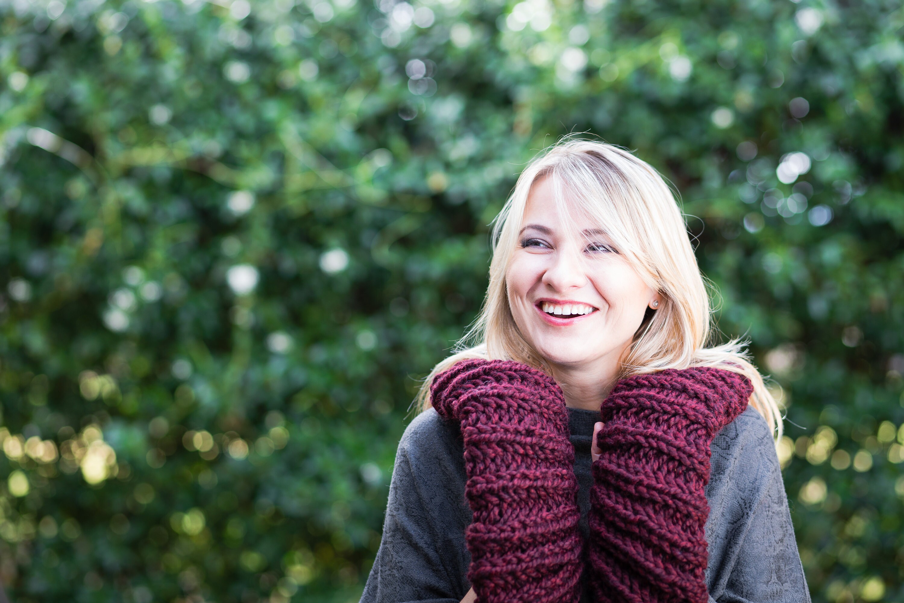 Dark Red Chunky Infinity Handknit Scarf Made to Order - Etsy