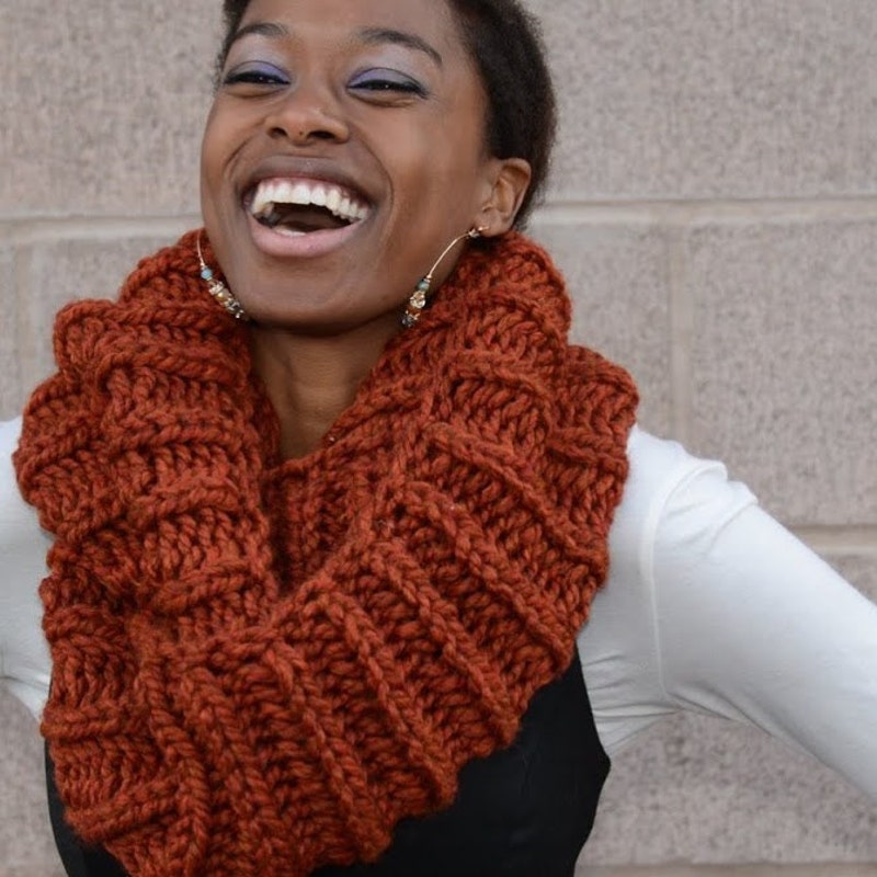 Burnt Orange Scarf - Etsy
