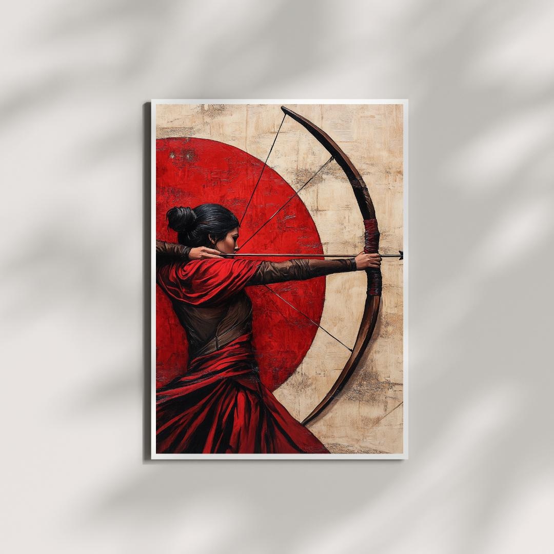 Archery Poster, Vertical Posters, Vintage Archery Wall Art, Matte Print ...