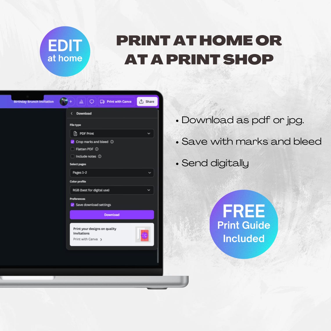 Gabby’s Dollhouse Birthday Invitation – Editable Girl Party Invite ...