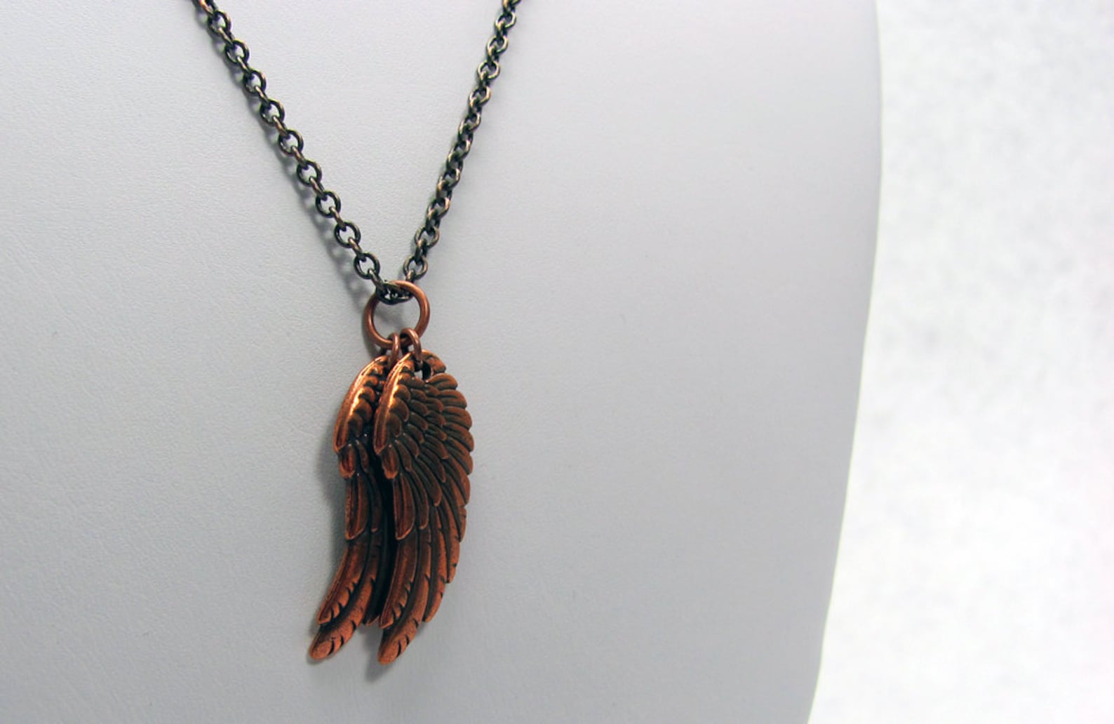 Copper Wings Necklace of Angel Wings Eagle Wings Bird Wings - Etsy