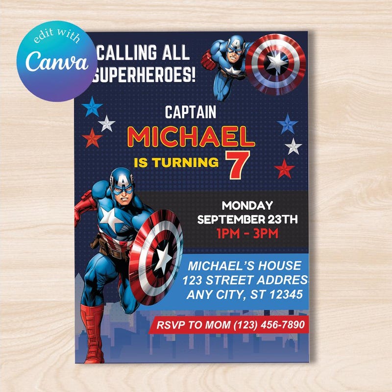 Captain America - Etsy