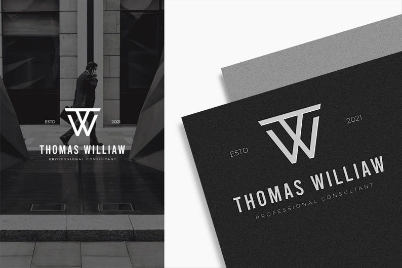 Customize Logo Monogram, Business Name Logo, Initials Logo ...