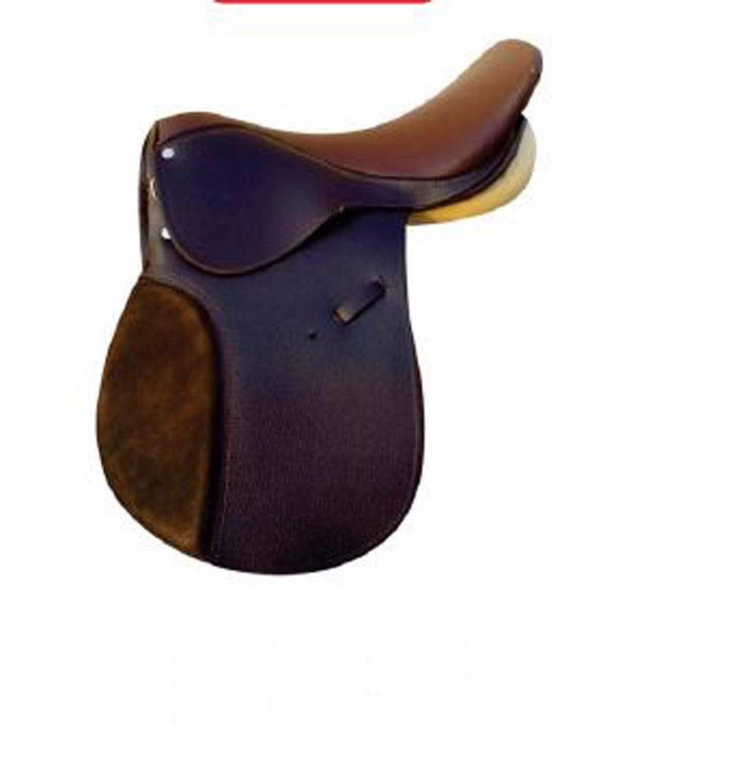 Leather Saddle, Close Contact Jump Saddle, 17” Seat Genuine Calf ...