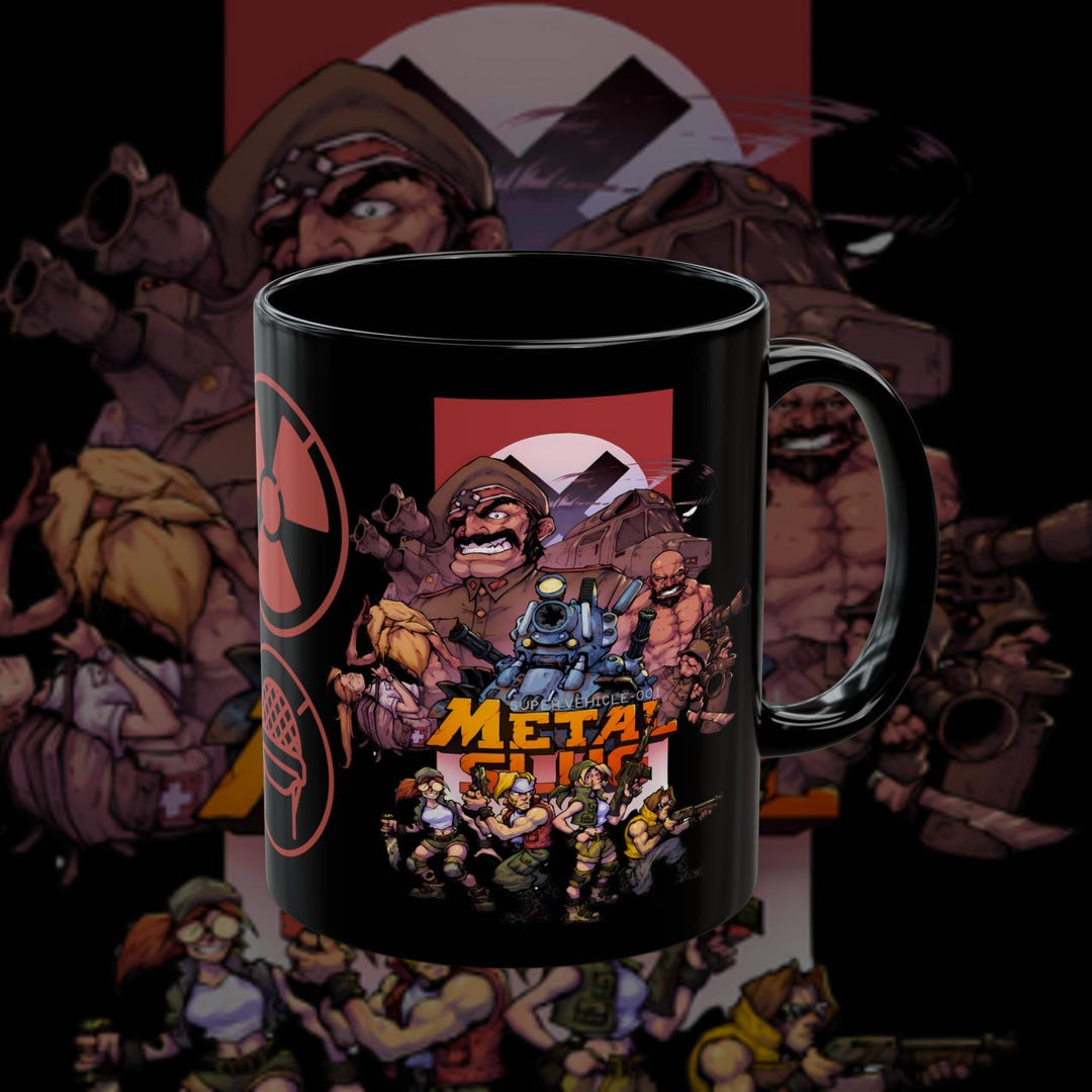 Metal Slug Mug, Game Retro Mug, Arcade Game Mug, Anime Lover Gift ...