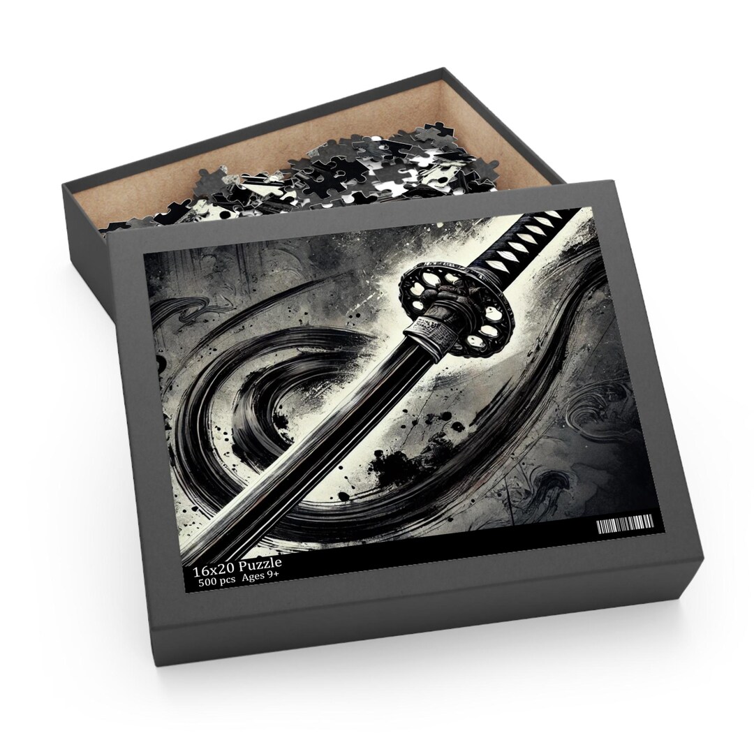 Samurai Sword Puzzle, 120 Piece Jigsaw Art, Unique Gift for Adults ...