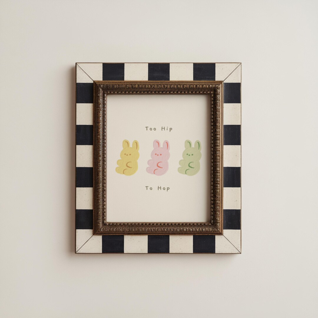 Peeps Bunny Easter Print, Spring Wall Art (digital Download) - Etsy