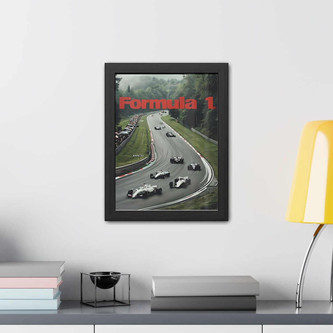 Race Car Framed Posters, F1 Racing Wall Art, Formula One Cars Poster ...