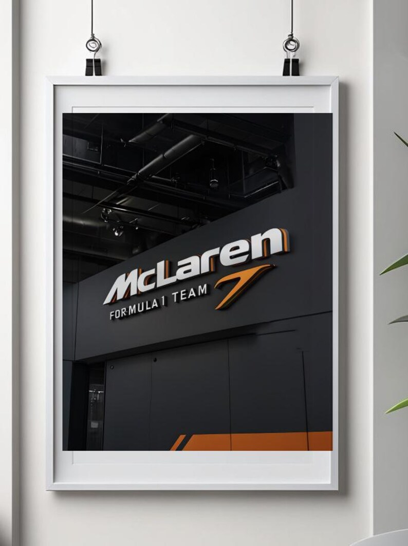 3D Mclaren Sign Poster, Mclaren Poster, Wall Art - Etsy
