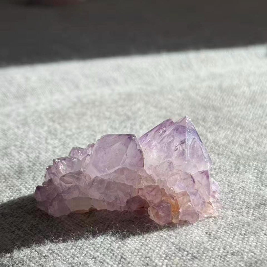 Raw Cactus Amethyst Crystal With Matrix, High Clarity Sparkly Spirit ...