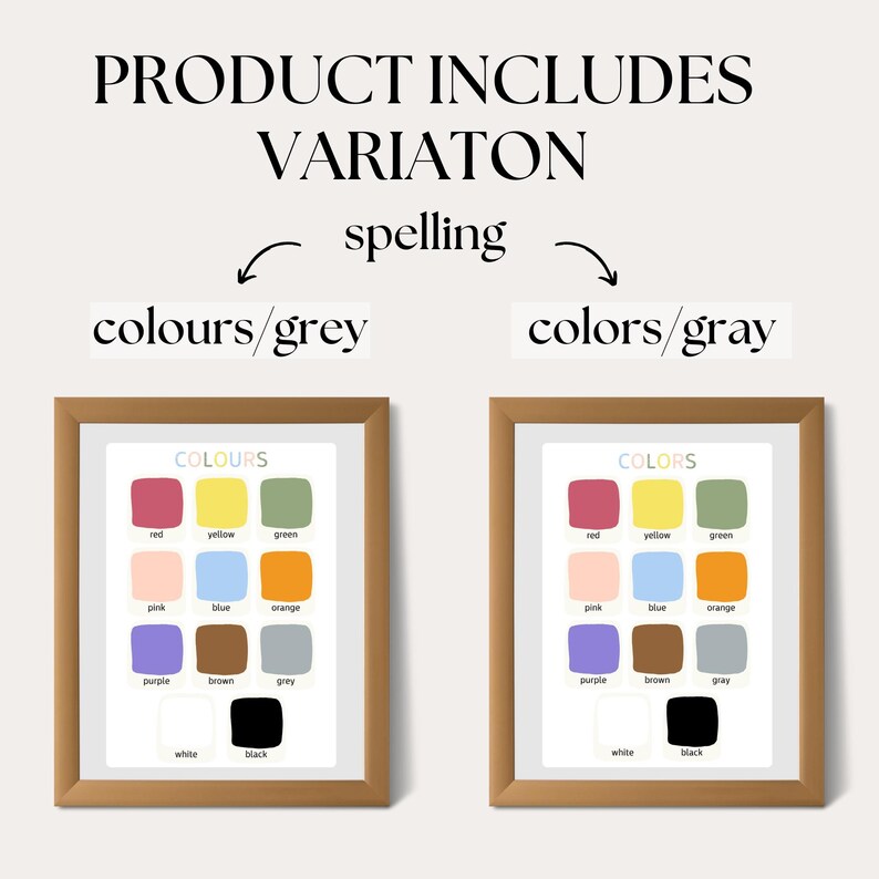 Educational Set of 8 Posters Colourful Classroom Decor Bundle Toddler ...