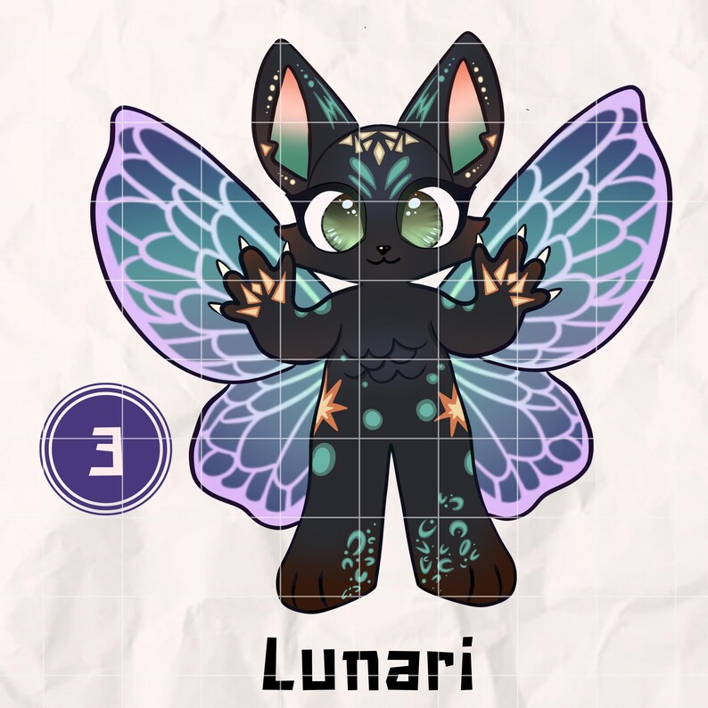 Chibi Fursona Adoptables – Mythical Creature Art (digital PNG File) - Etsy