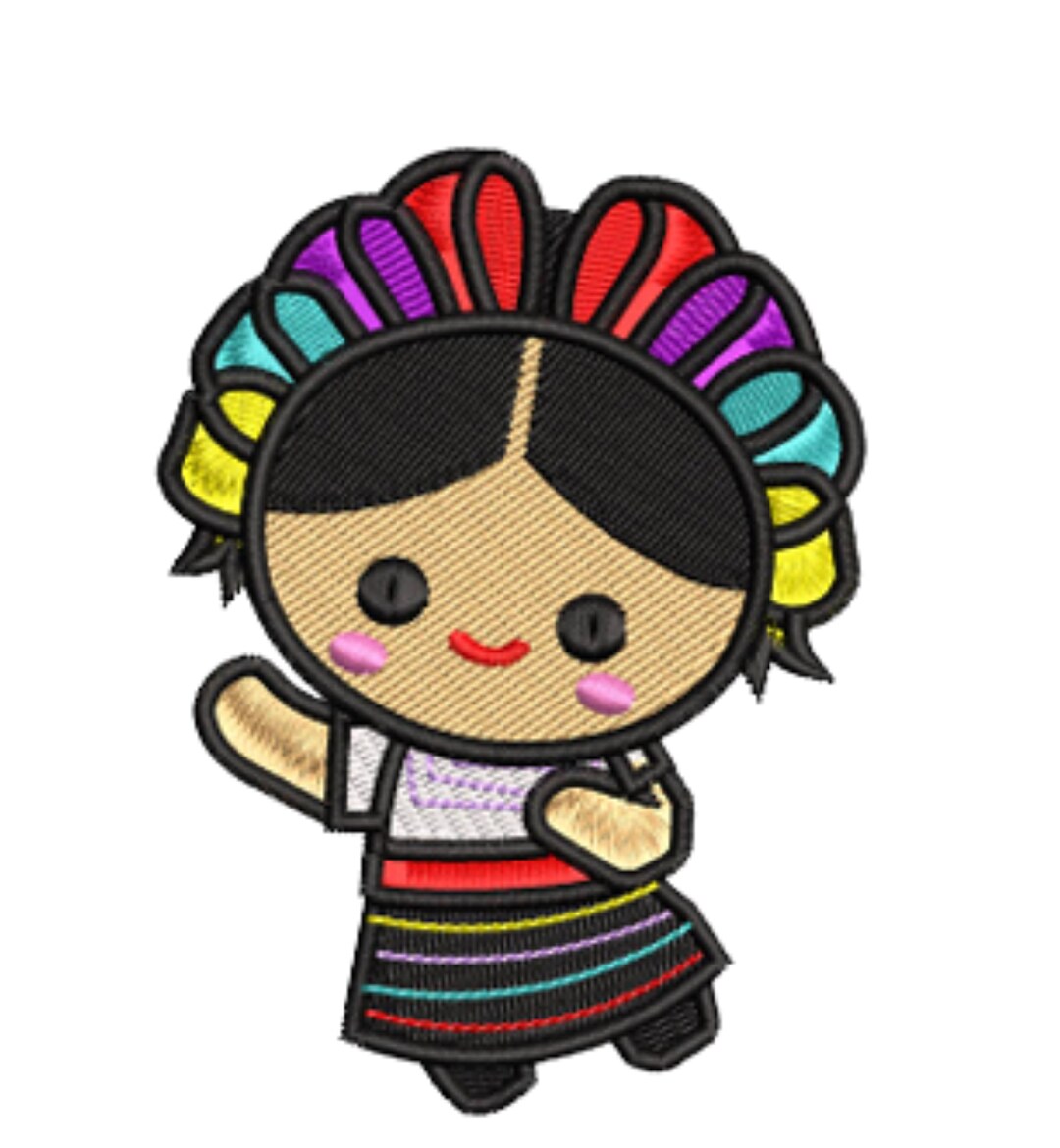 Princess Lele Doll Embroidery – Cute Doll With Crown – Instant Digital ...